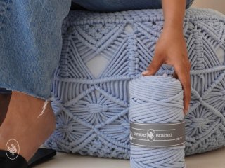 Macrame Pouf | Durable