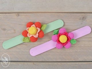 Slap Bracelet Pretty Flower | Durable