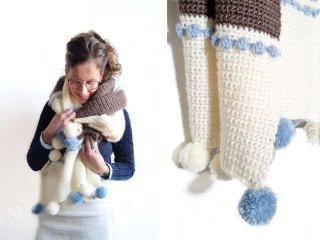 Strepen en bobbel sjaal | Durable